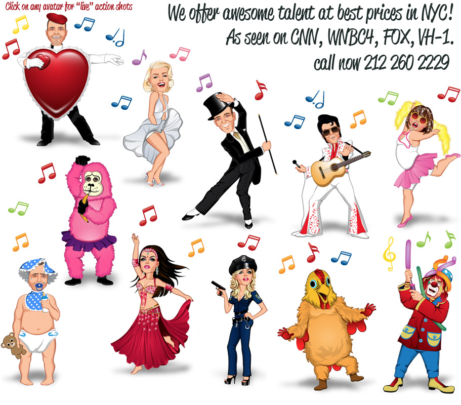 Image Map | Big Apple Singing Telegrams